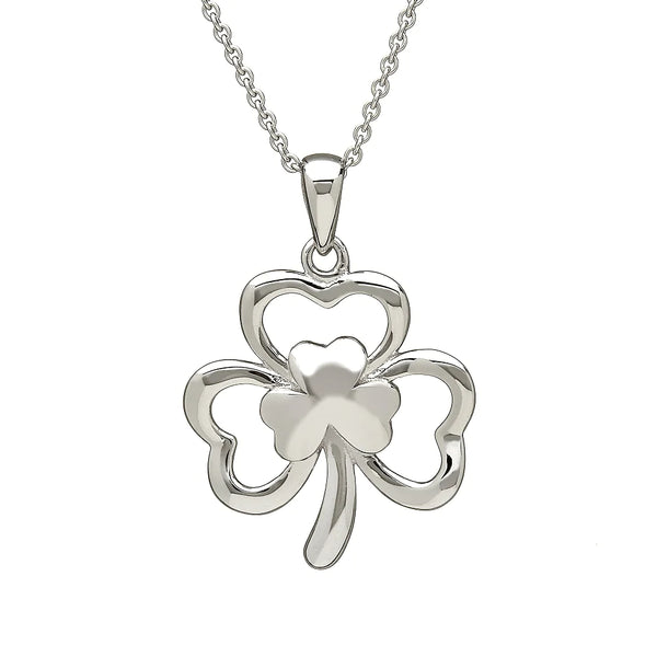 Double Shamrock Pendant – The Counties of Ireland