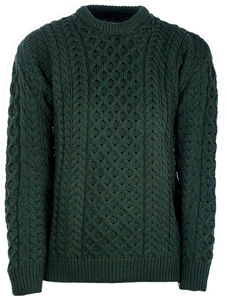 Traditional Aran Pullover - Green – The Counties of Ireland